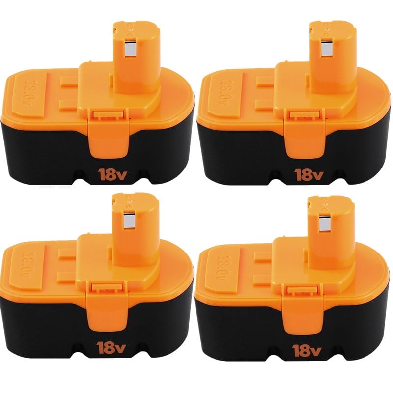 4Pack P100 3.6Ah 18V Replacement for Ryobi 18V Battery P100 P101 ...