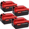 4Pack PCC685L 8.0Ah Replacement for Porter Cable 20V Lithium-ion ...