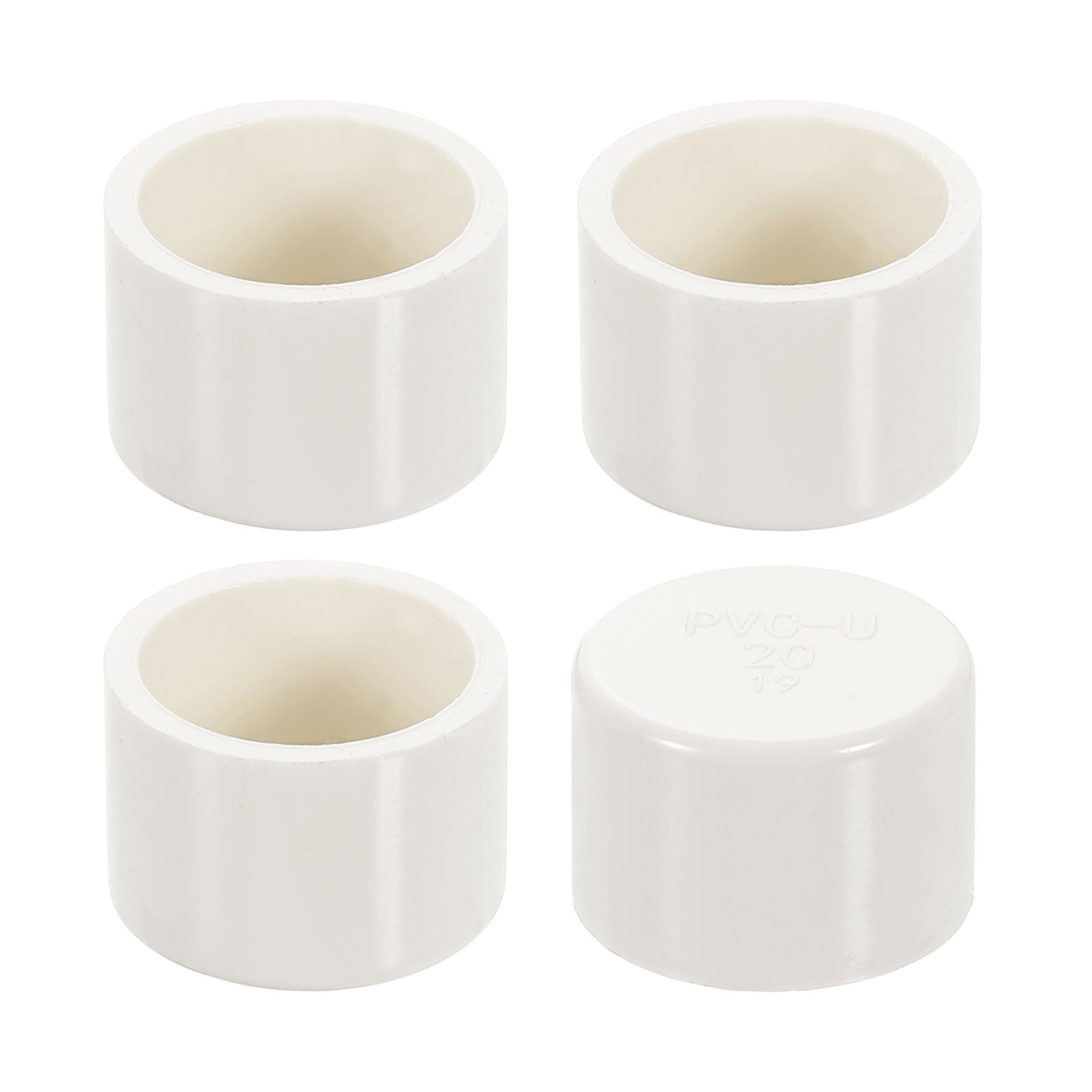 4Pack Pipe End Cap Fitting, 0.8" Furniture Grade Pipe End Cap Plug ...