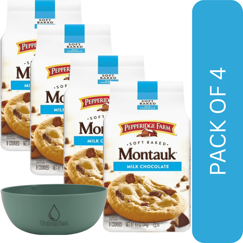 4Pack of Pepperidge Farm Montauk Soft Baked Milk Chocolate Chunk ...