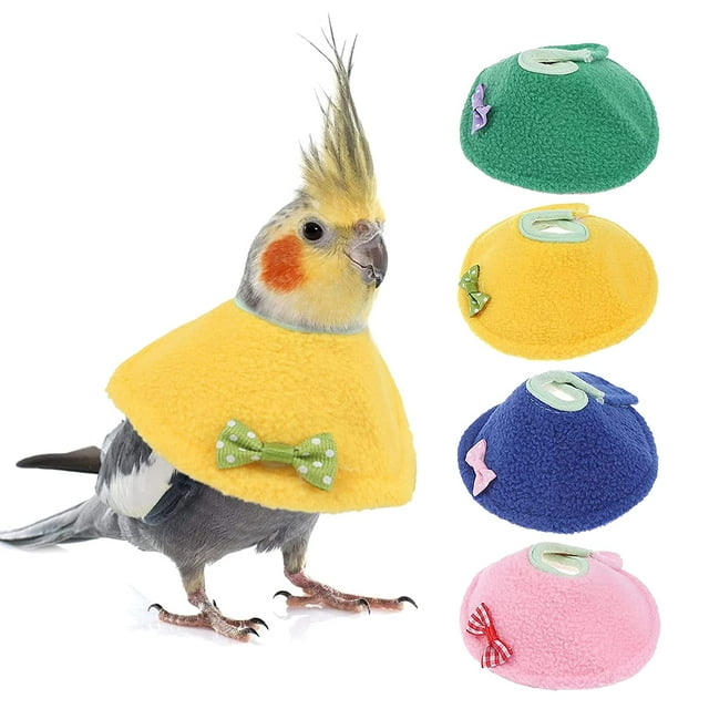 4Pack Pet Parrot Anti-bite Elizabethan Collars, Anti-Grab Feather ...
