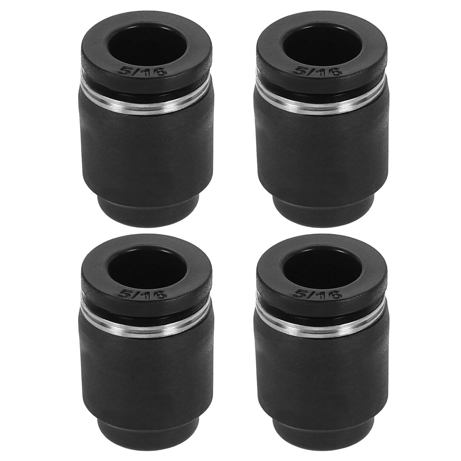 4Pack Pneumatic Cap Style Plug Fittings, 5/16" Tube OD Push to Connect ...