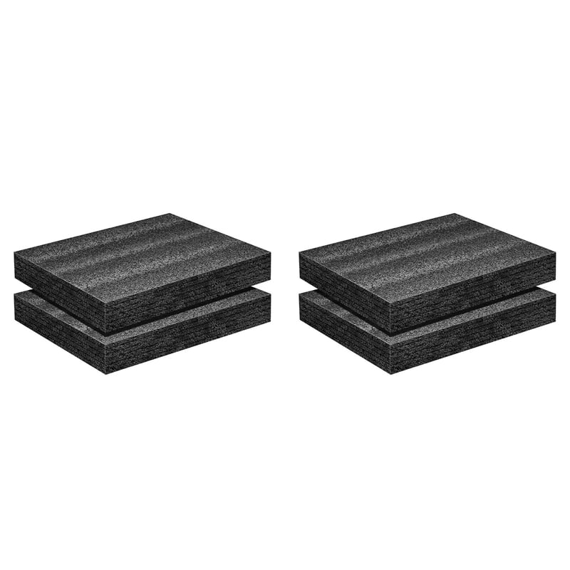 4Pack Polyurethane Foam Sheet- 16 X 12 X 2 Inch Foam Inserts for Cases ...