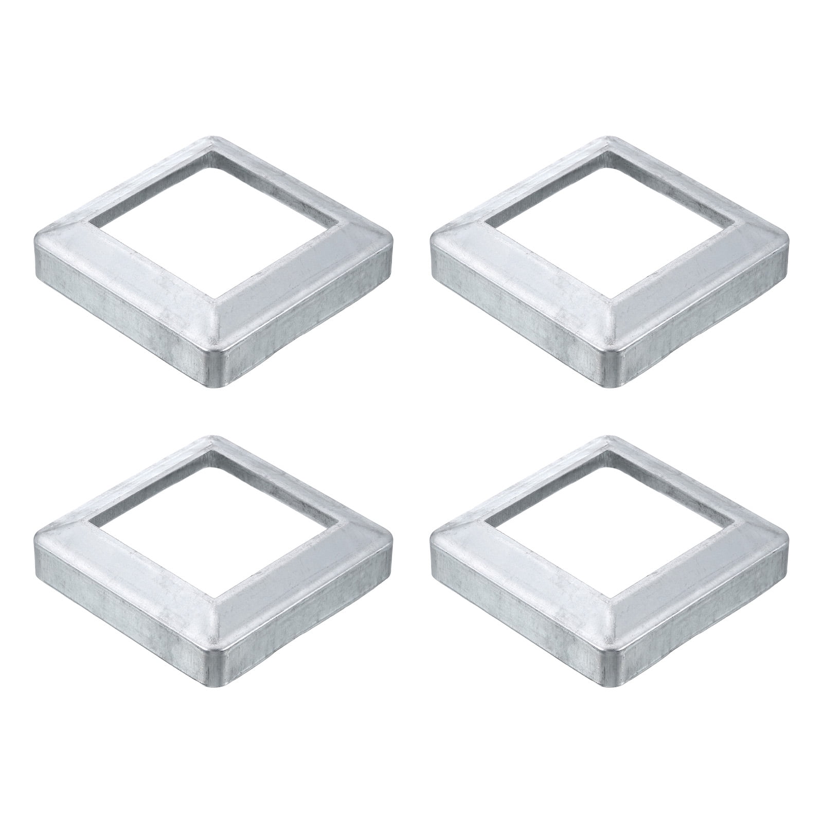 4Pack Post Base Cover, 4.75x4.75 Metal Integral Style Post Skirt Porch ...
