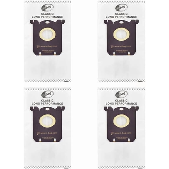 4Pack Replacement S Bag EL200F Vacuum Bags Compatible For Electrolux ...