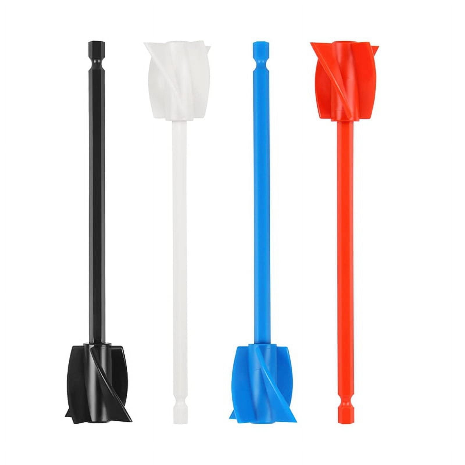 4Pack Resin Mixer Paddles,Epoxy Attachment for Drill, Reusable Paint ...