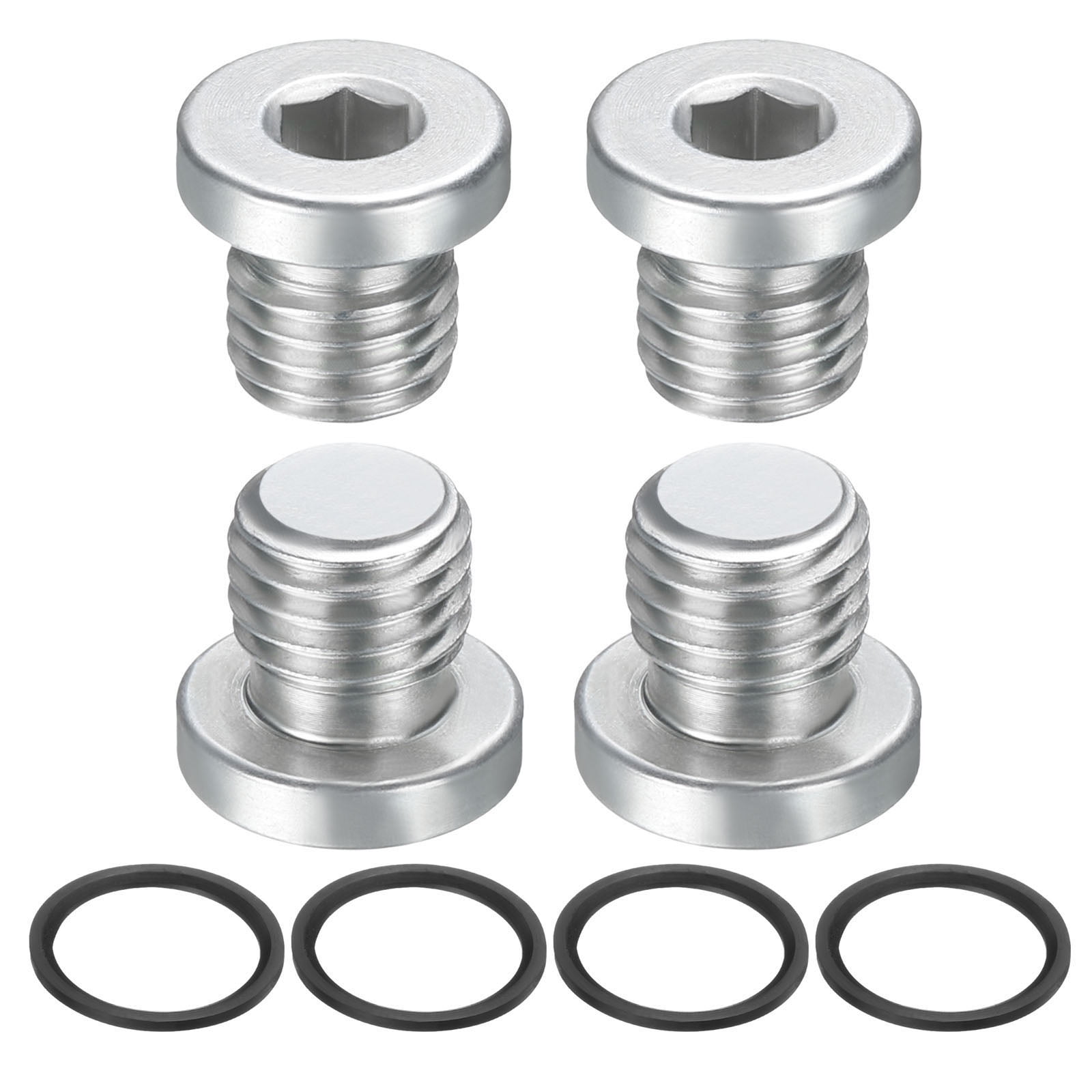 4 Pack SAE 5/16-24 UNF Inner Hex Head Pipe Fitting Plug, Universal ...