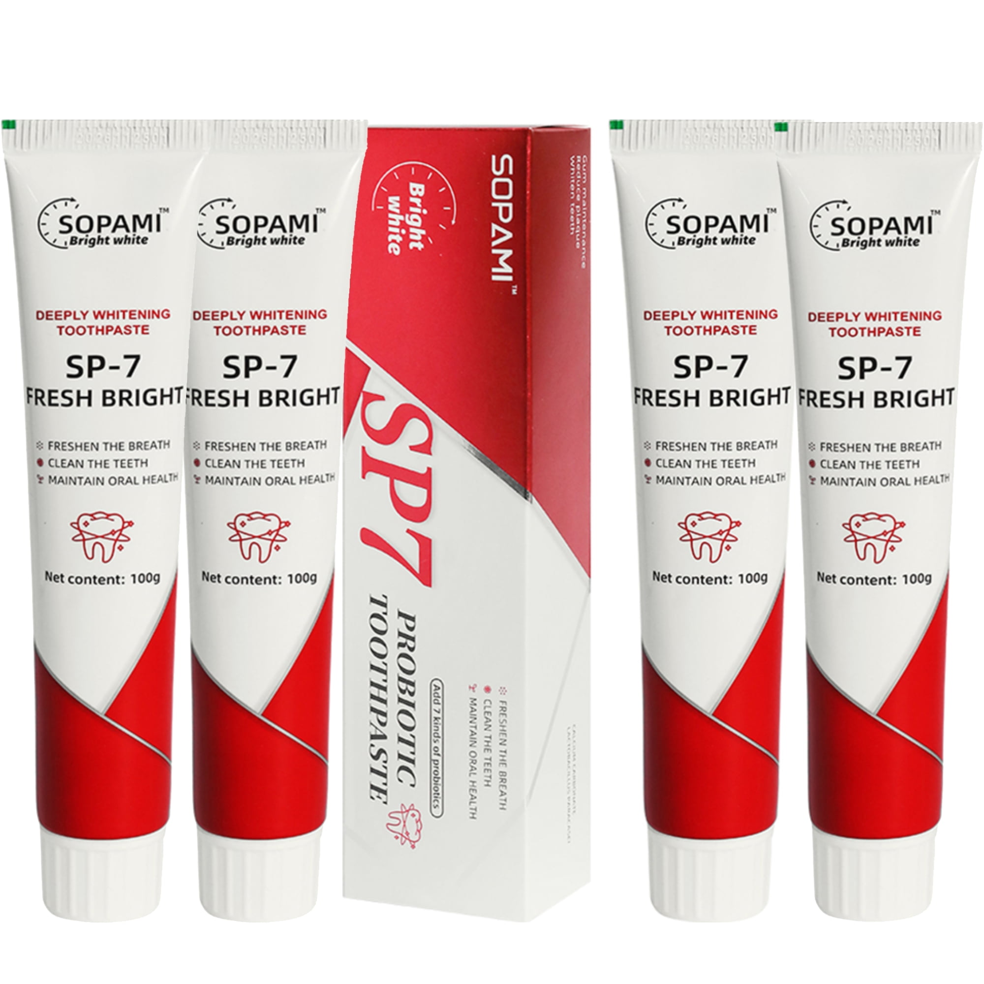 4Pack SP-7 Toothpaste, Sp-7 Probiotics Whitening Toothpaste, Ultra ...