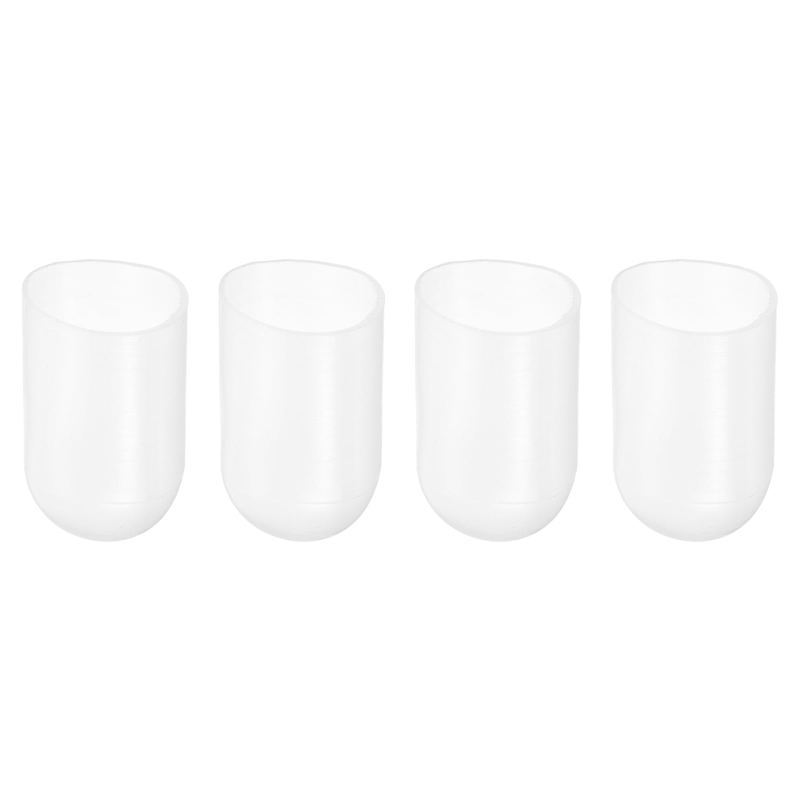 4Pack Silicone End Caps, 42mm(1-21/32") ID 51mm(2") Height, Clear ...