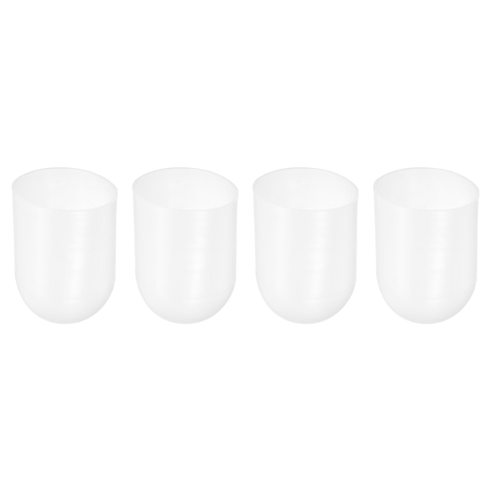 4Pack Silicone End Caps, 55mm(2-5/32") ID 51mm(2") Height, Clear ...