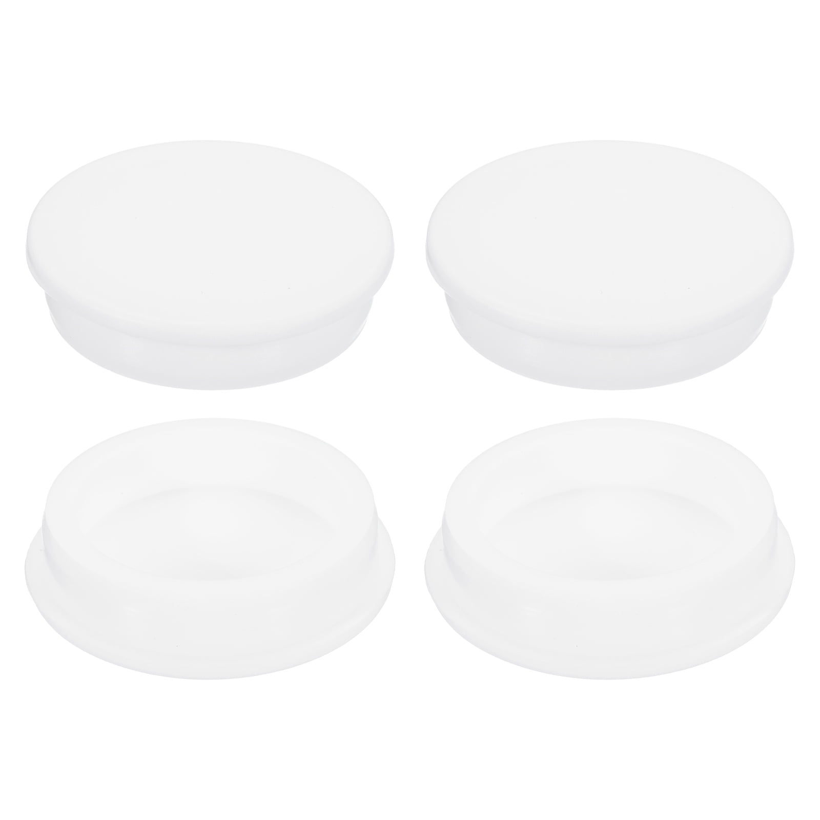4Pack Silicone Hole Plug 61.3mm, White High Temp T Type Rubber Stoppers ...