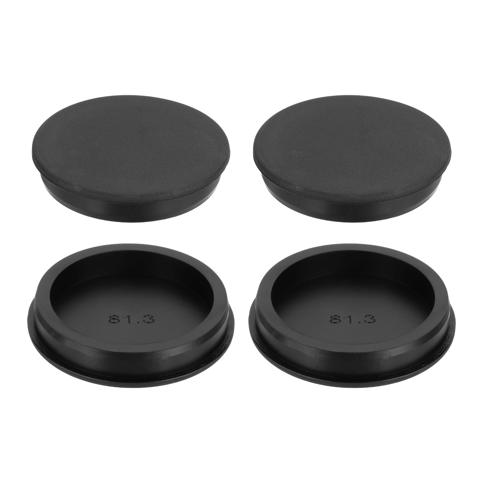 4Pack Silicone Hole Plug 81.3mm, Black High Temp T Type Rubber Stoppers ...