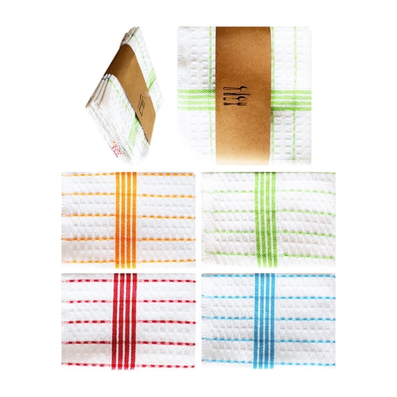 4Pack Soft Absorbent Kitchen Towels Quick Drying Cotton Dishcloths For ...