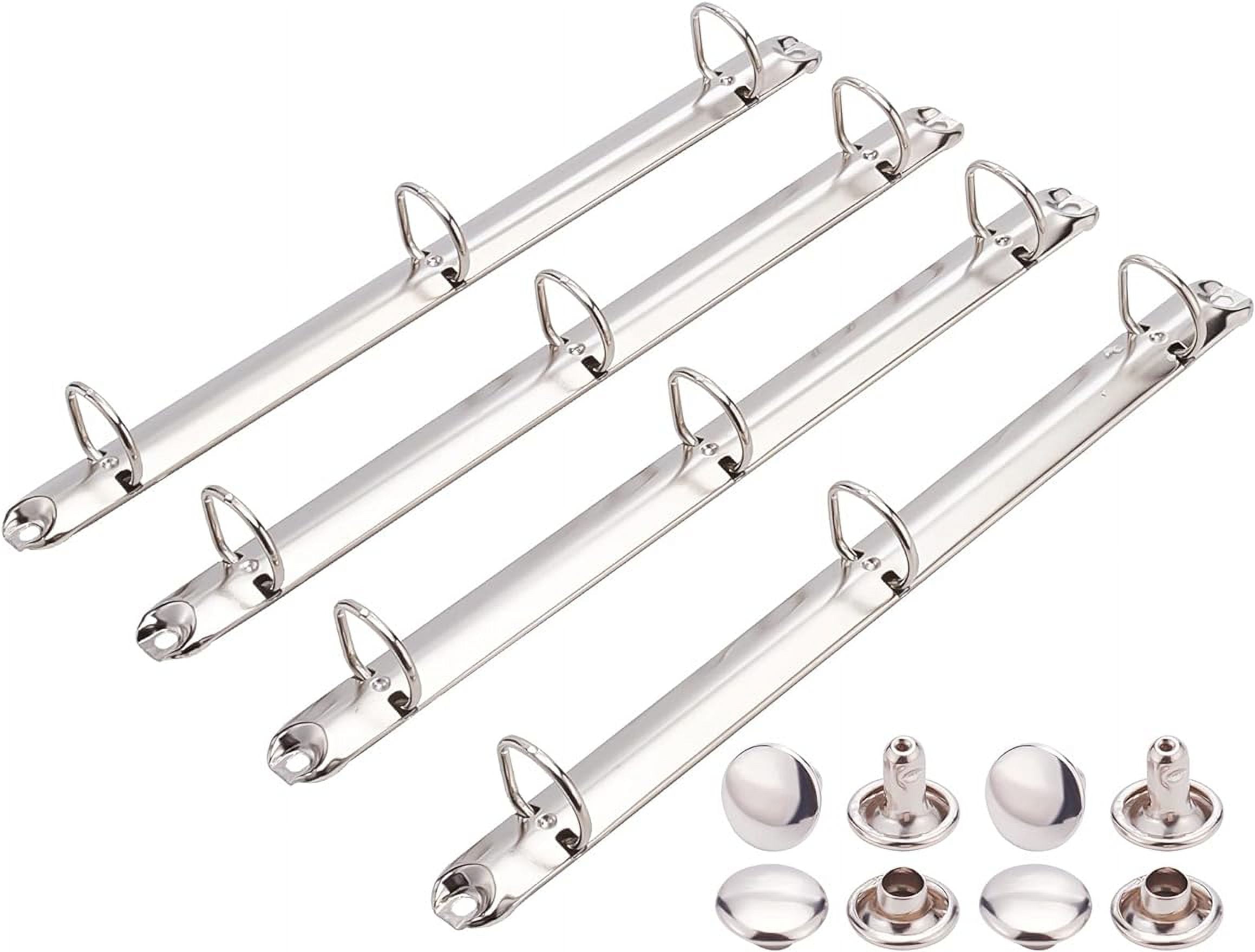 NOBRAND Stainless Steel A4 Notebook, 3-Ring Binder Mechanism, Durable ...