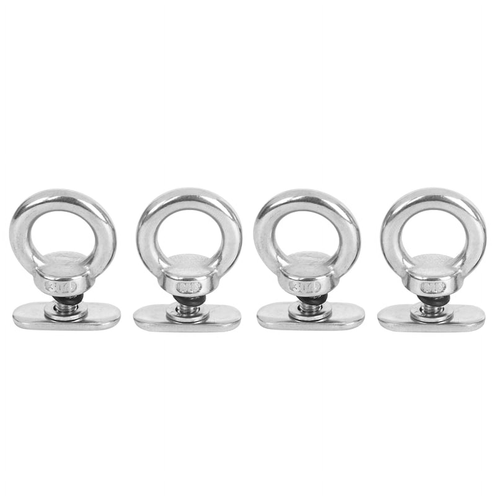 4Pack Stainless Steel Kayak Track Mount Tie Down Eyelet Rail Accessory ...