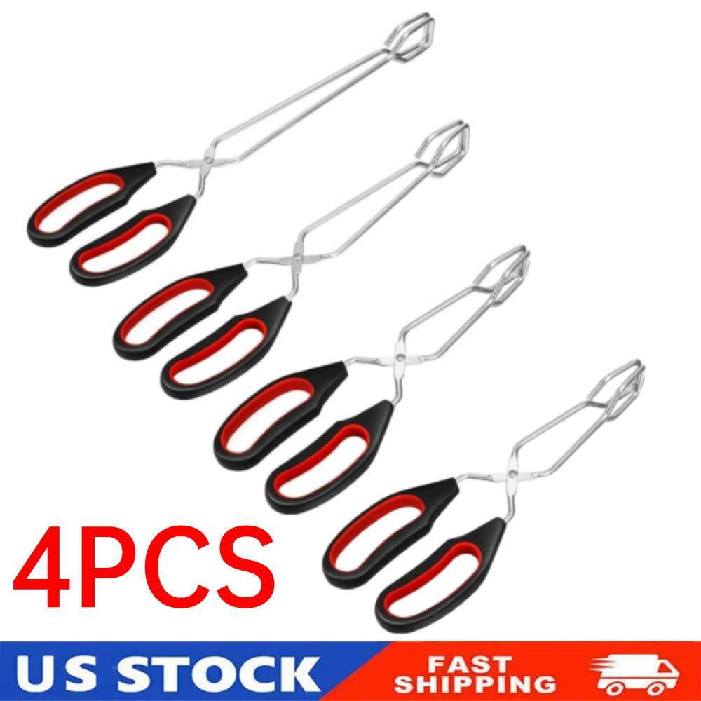 4Pack Stainless Steel Tongs Kitchen Tongs for Cooking Baking 9'' 11 ...