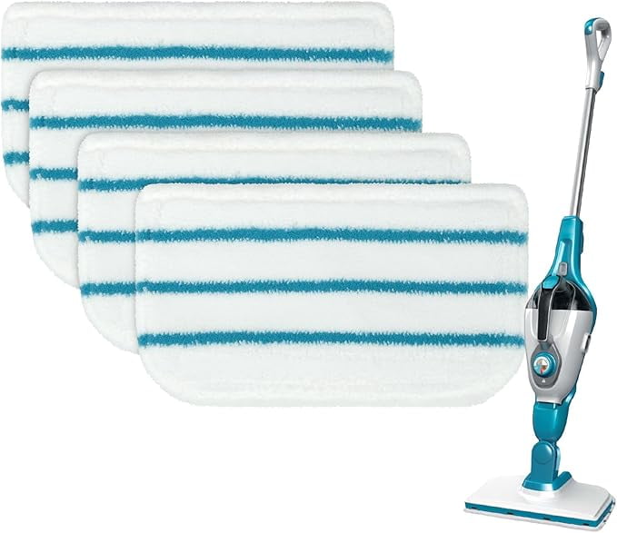4Pack Steam Mop Pads Replacement for Black+Decker Steam Mop SM1600 ...