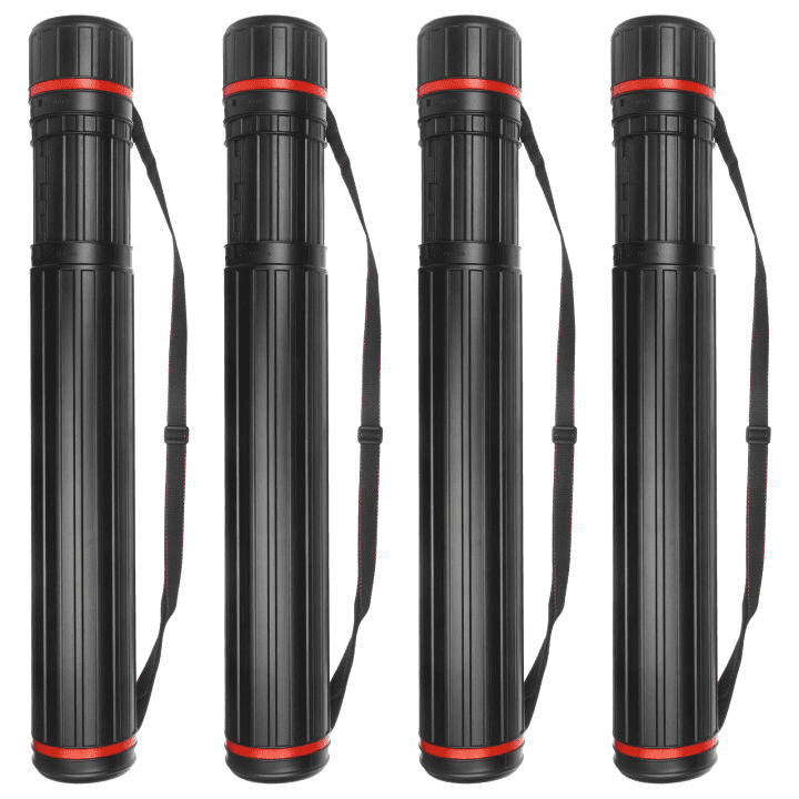 4Pack Telescoping Poster Tube Extendable from 30” to 53” for Carry ...