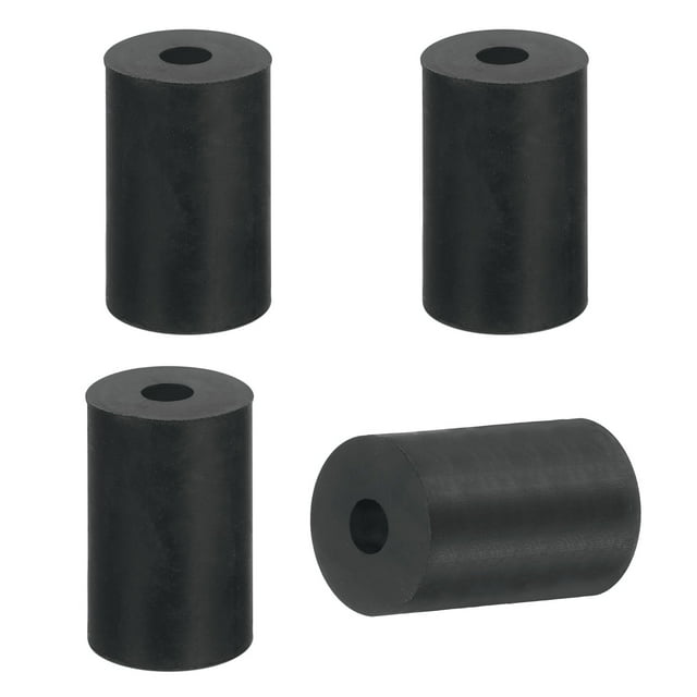 4Pack Thick Rubber Spacer, 1 Inch OD x 3/8 Inch ID x 1-9/16 Inch ...