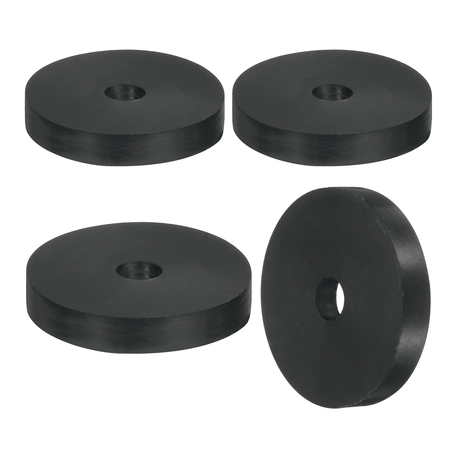 4Pack Thick Rubber Spacer, 2-3/8 Inch OD x 1/2 Inch ID x 3/8 Inch ...