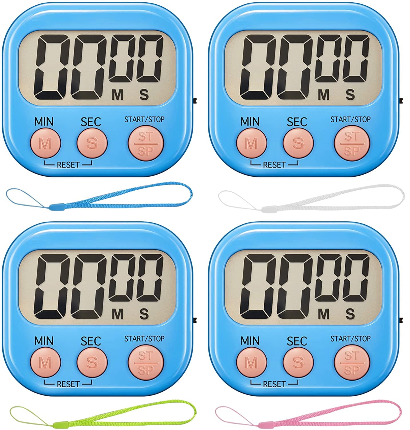 4Pack Timers Timer for Kids Kitchen Timer for Cooking Egg Timer ...