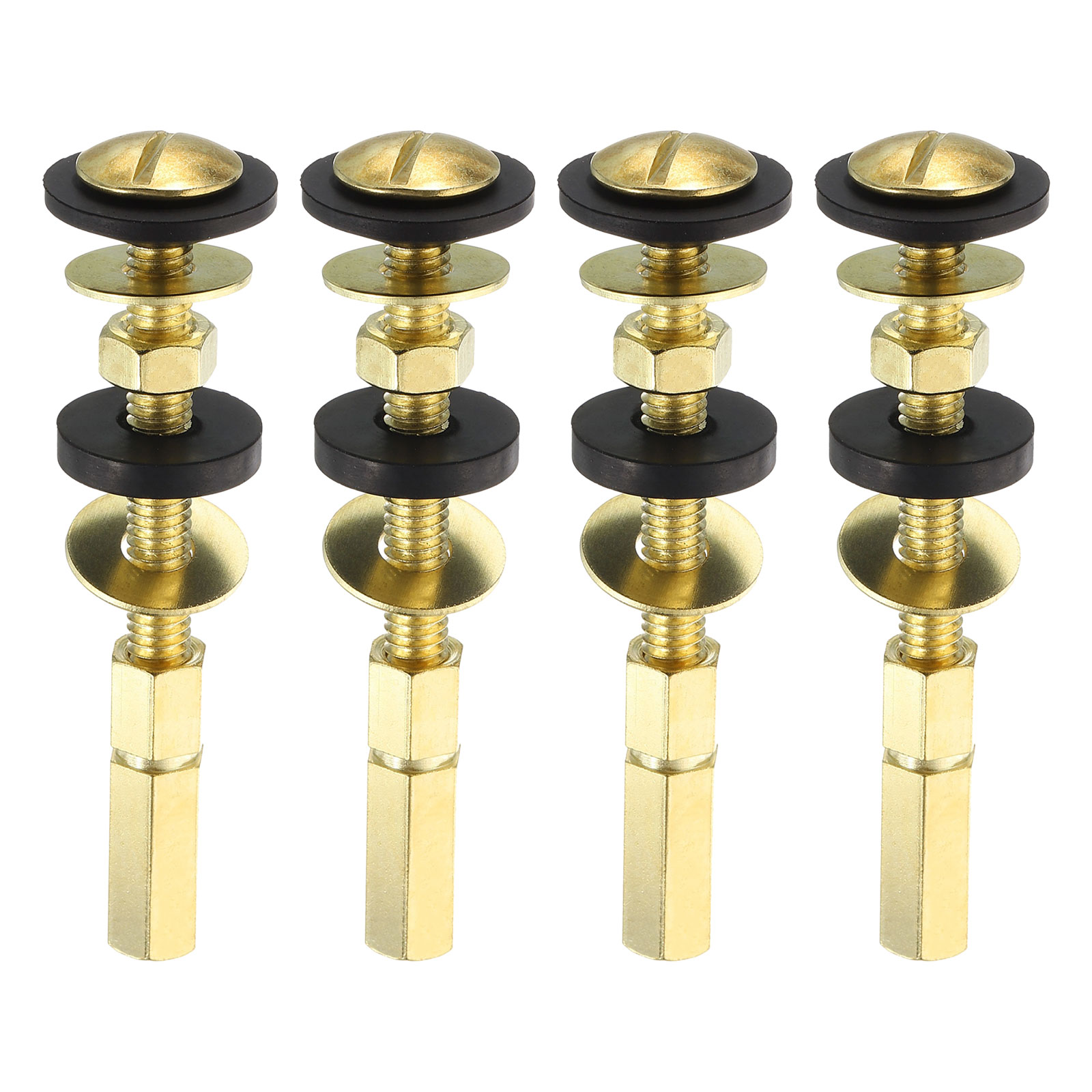 4Pack Toilet Tank Screws Kit, Carbon Steel Bolts for Toilet Fixing ...