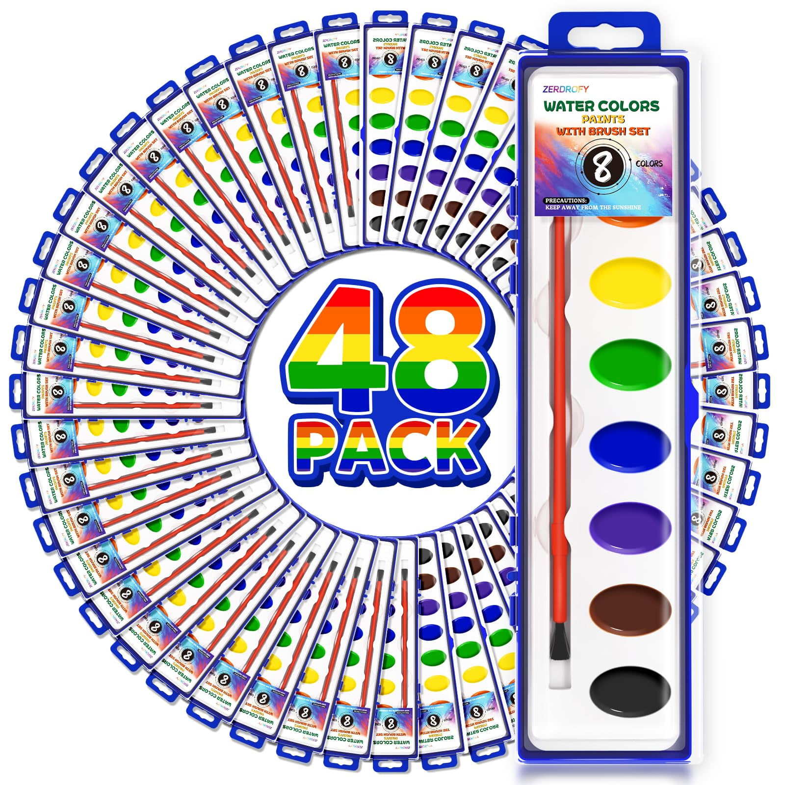 4Pack Watercolor Paint Set Bulk AIS1 for Kids - Colors Washable Water ...