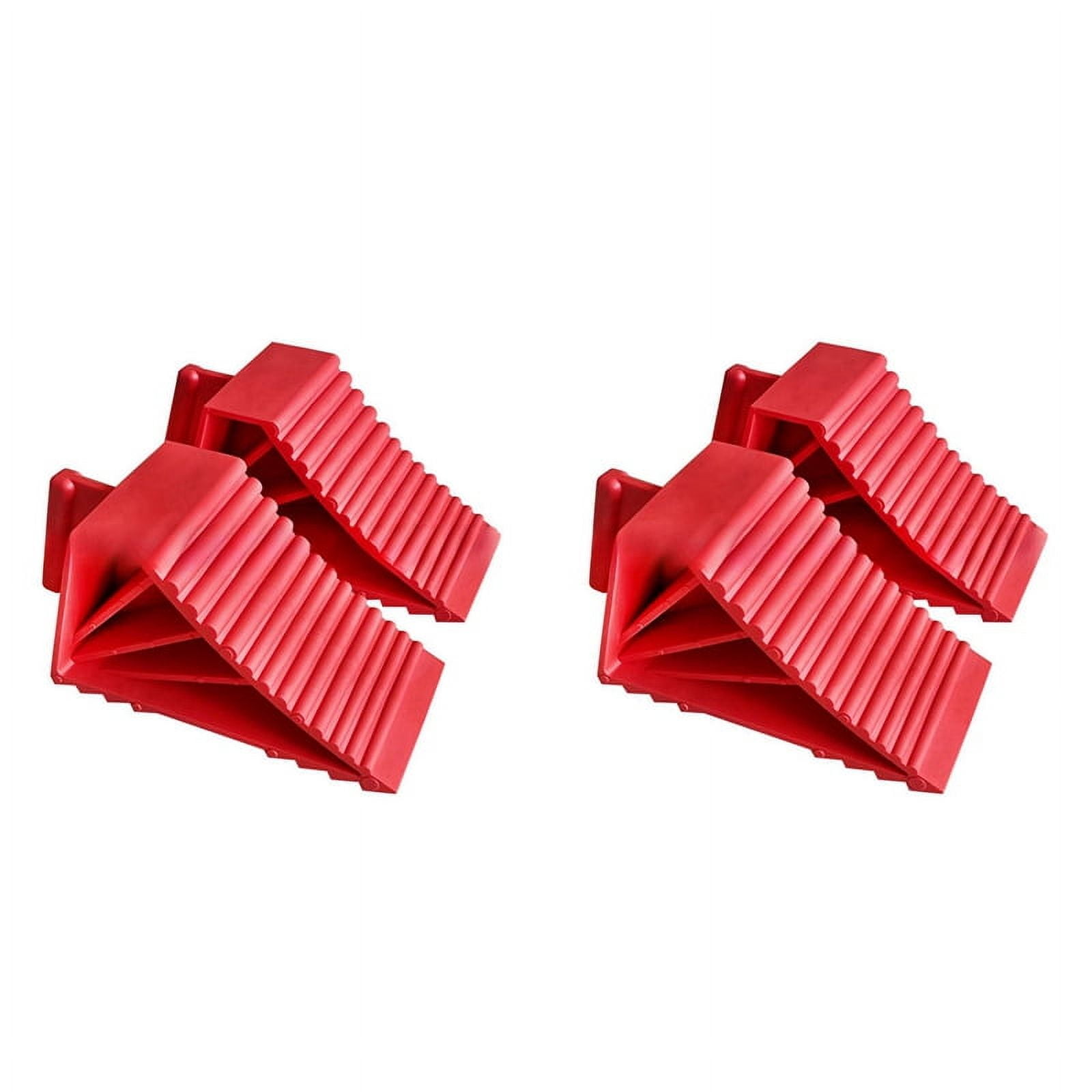 4Pack Wheel Chocks Plastic Heavy Duty, Tire Chocks for Travel Trailers ...