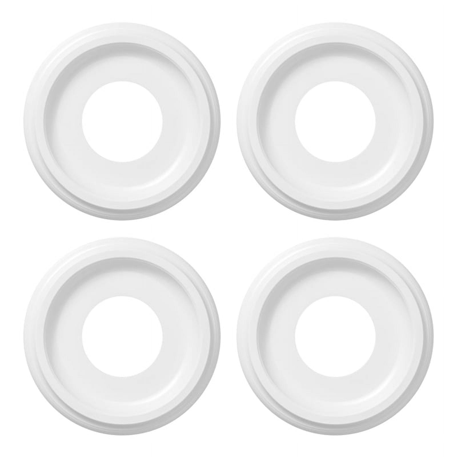 4Pack White Molded Nylon Ceiling Medallion for Light Fixtures and ...