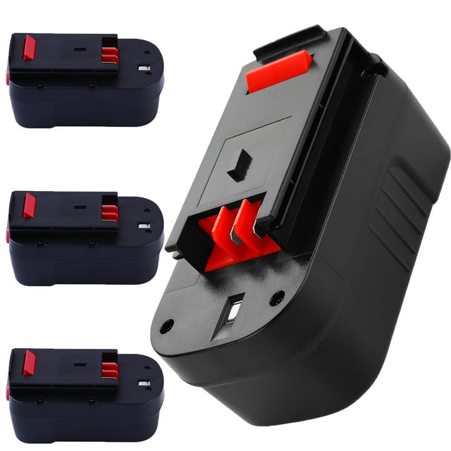 4Packs 3600mAh HPB18 Replacement for Black and Decker 18V Battery Ni-Mh Battery Compatible with ...