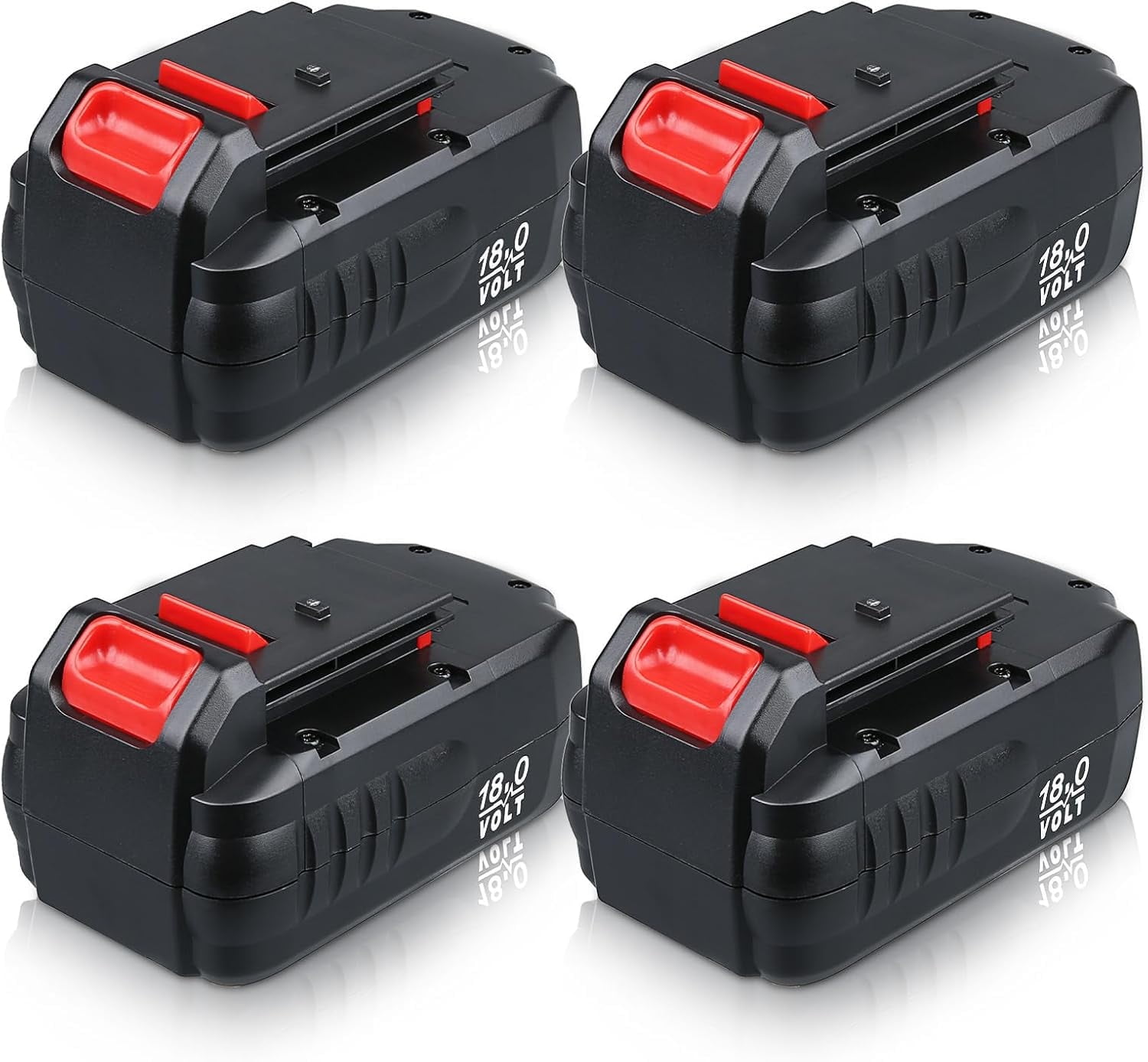 4Packs 4500mAh PC18B Batery NI-MH Replacement for Porter Cable 18v ...