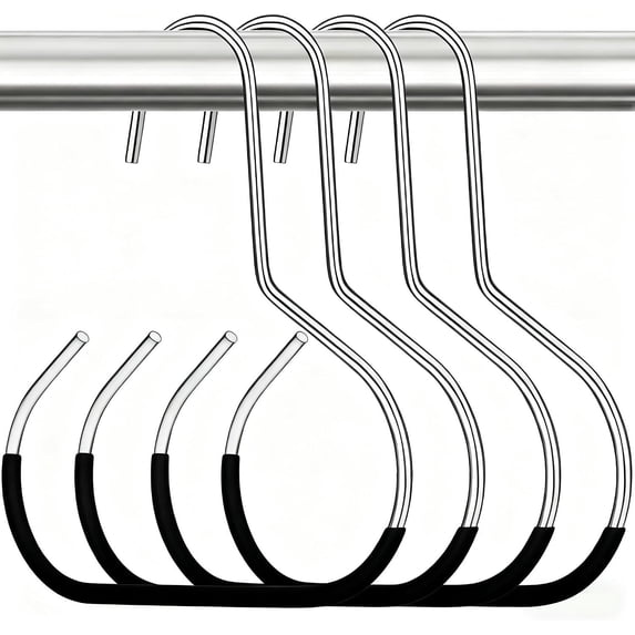 4Packs Hat Organizer, Stainless Steel Hat Hangers for Closet, Hat Rack ...