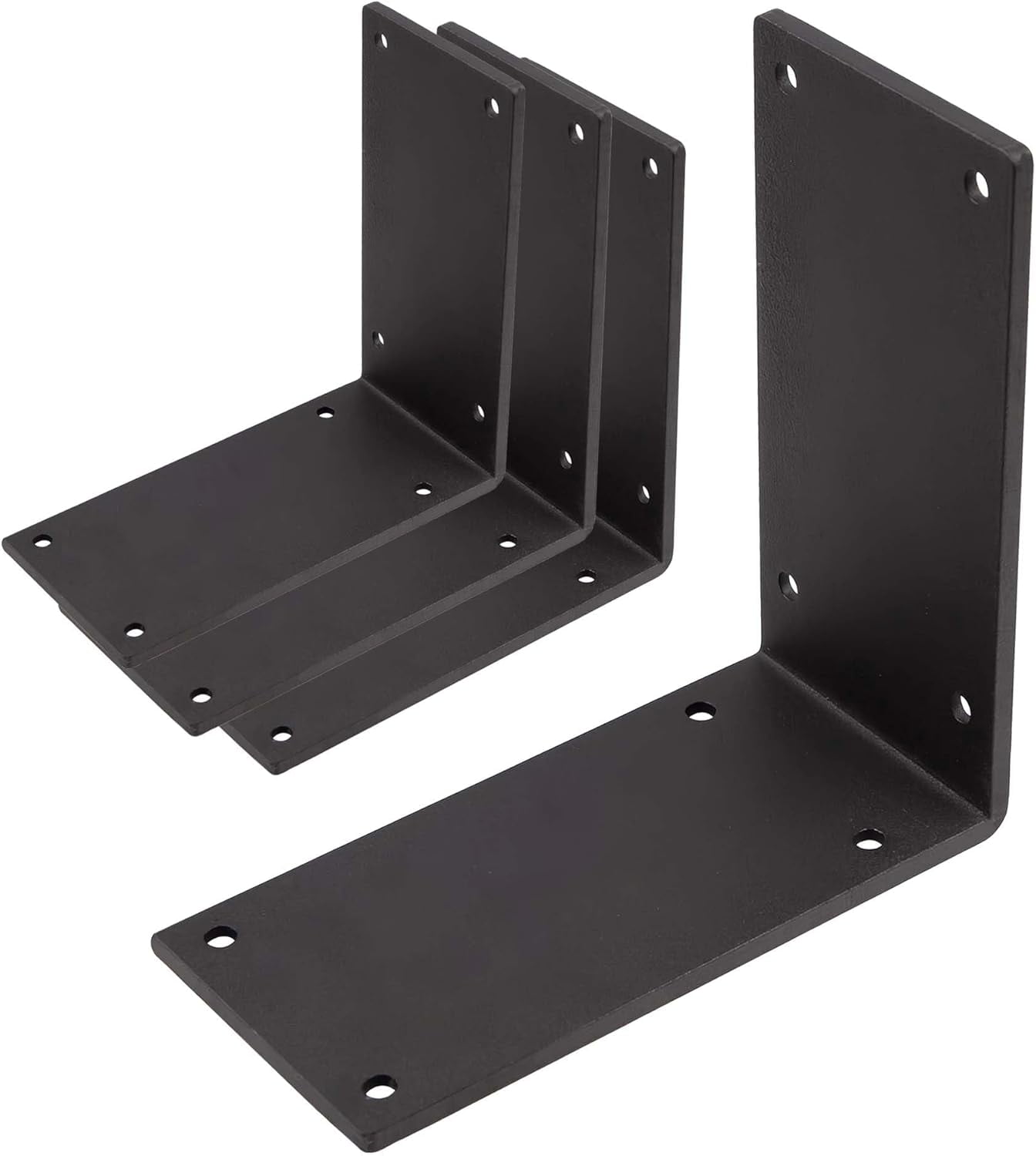 4Packs Heavy Duty Steel Corner Brackets, 90 Degree Angle Bracket-6"x 6 ...