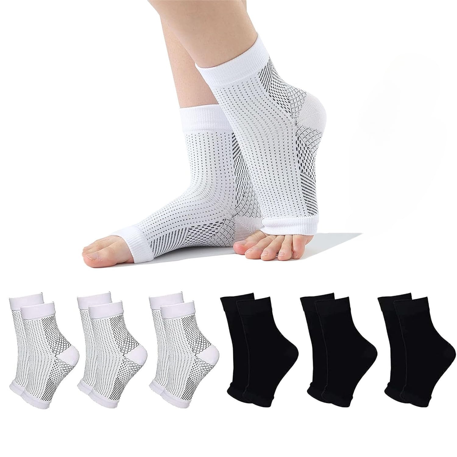 4Pairs/6Pairs Neuropathy Socks for Women and Men, Soothe Socks for ...
