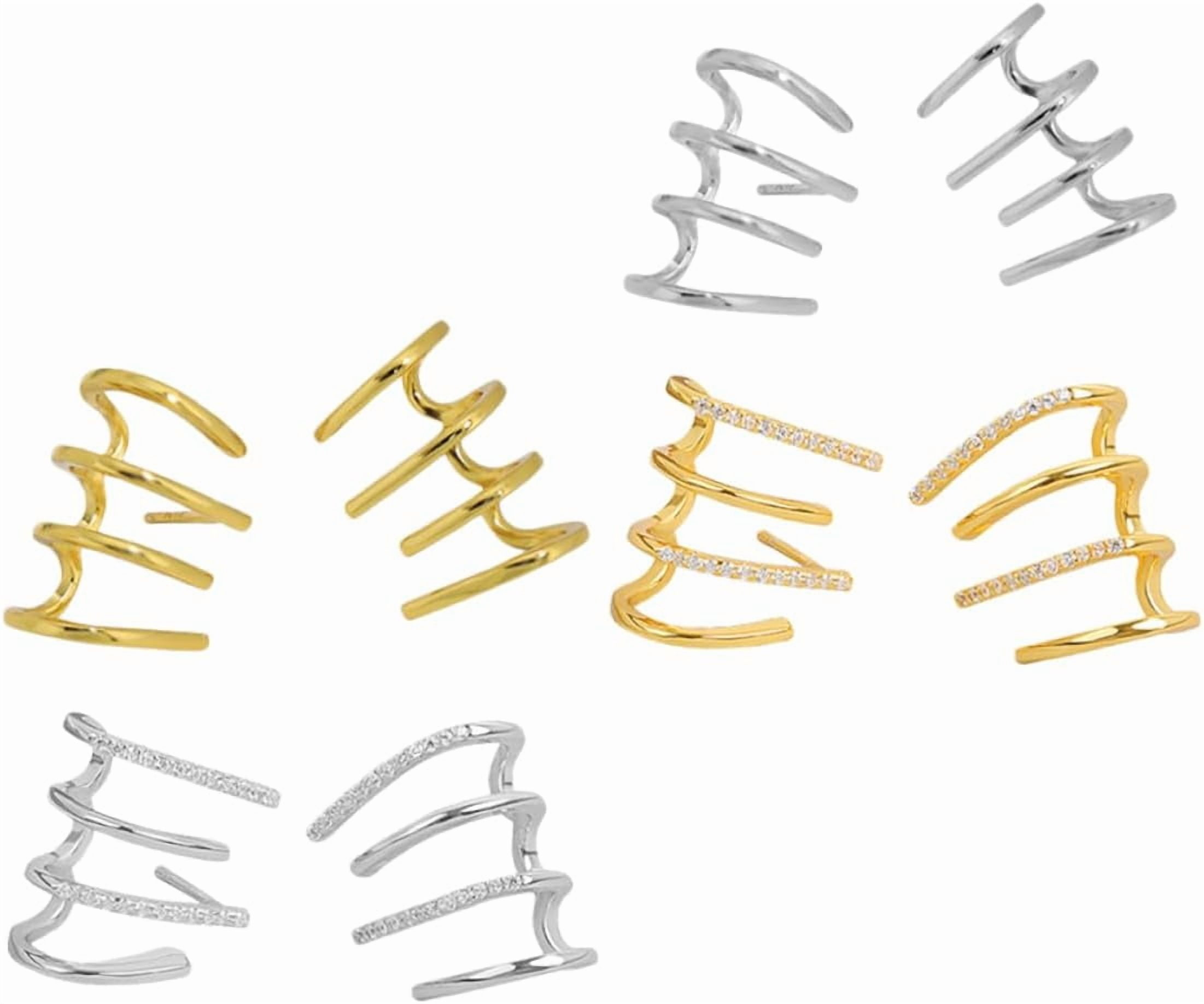 4Pairs Claw Earrings Fashion Jewelry Women Teen Chic Design for ...