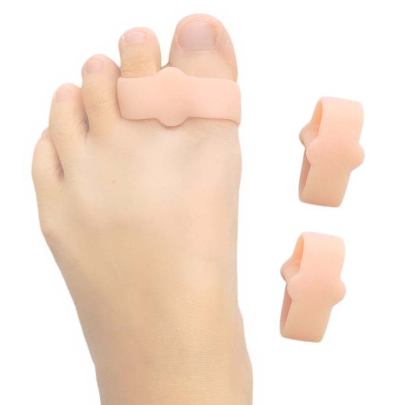 4Pairs Gel Foot Care Tool Hammer Toe Separators Corrector Pain Relieve ...