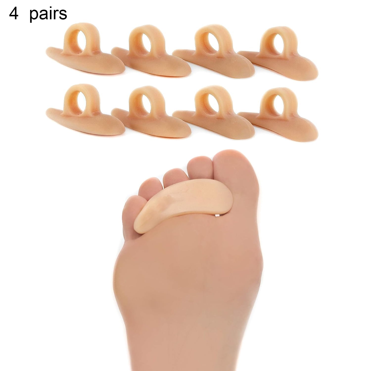 4Pairs Gel Hammer Toe Crest Cushions, Corrector Crests Relieve Foot ...