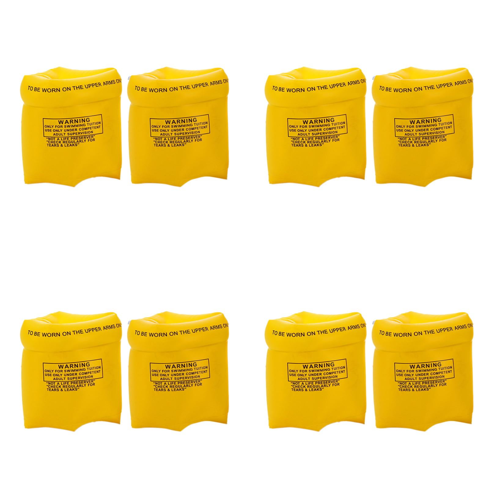 4Pairs Inflatable Swim Arm Floaties for Kids & Adults - Thick Water ...