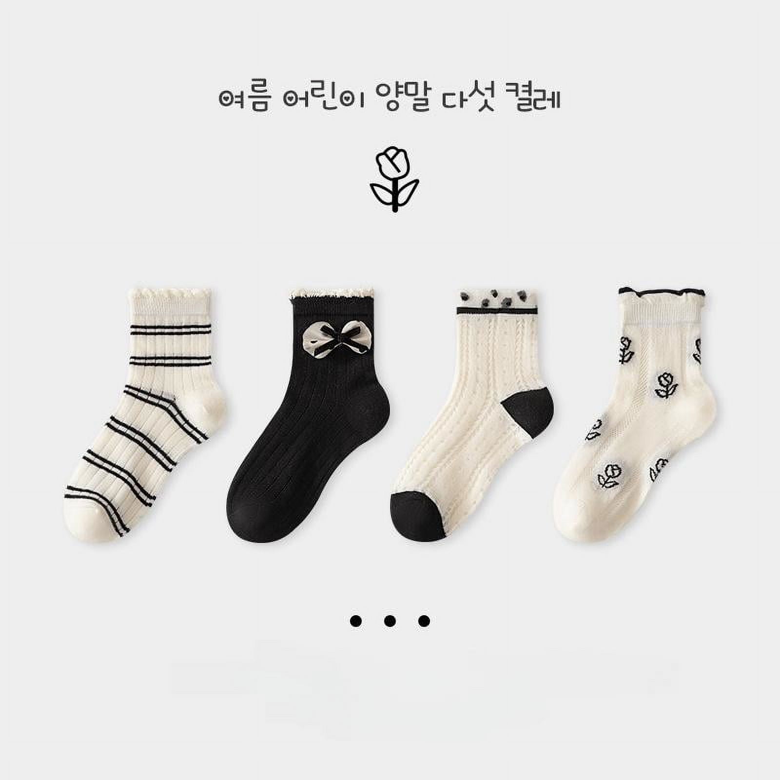 4Pairs/Lot Cute Kids Socks For Girls Cotton Print Princess Children ...