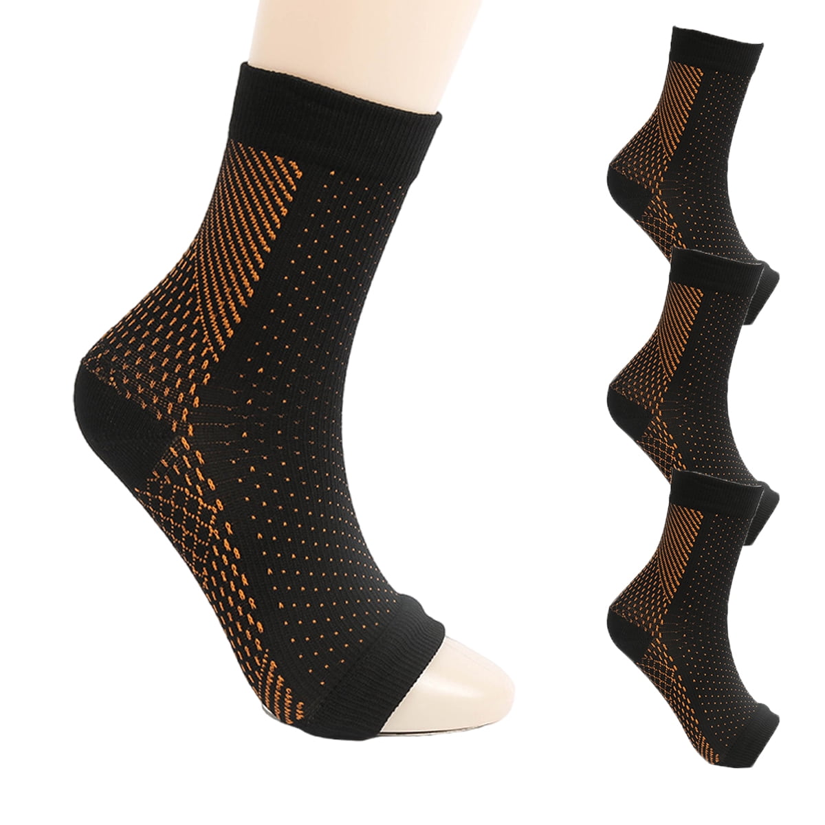 4Pairs Neuropathy Socks for Women and Men, Soothe Relief Compression ...