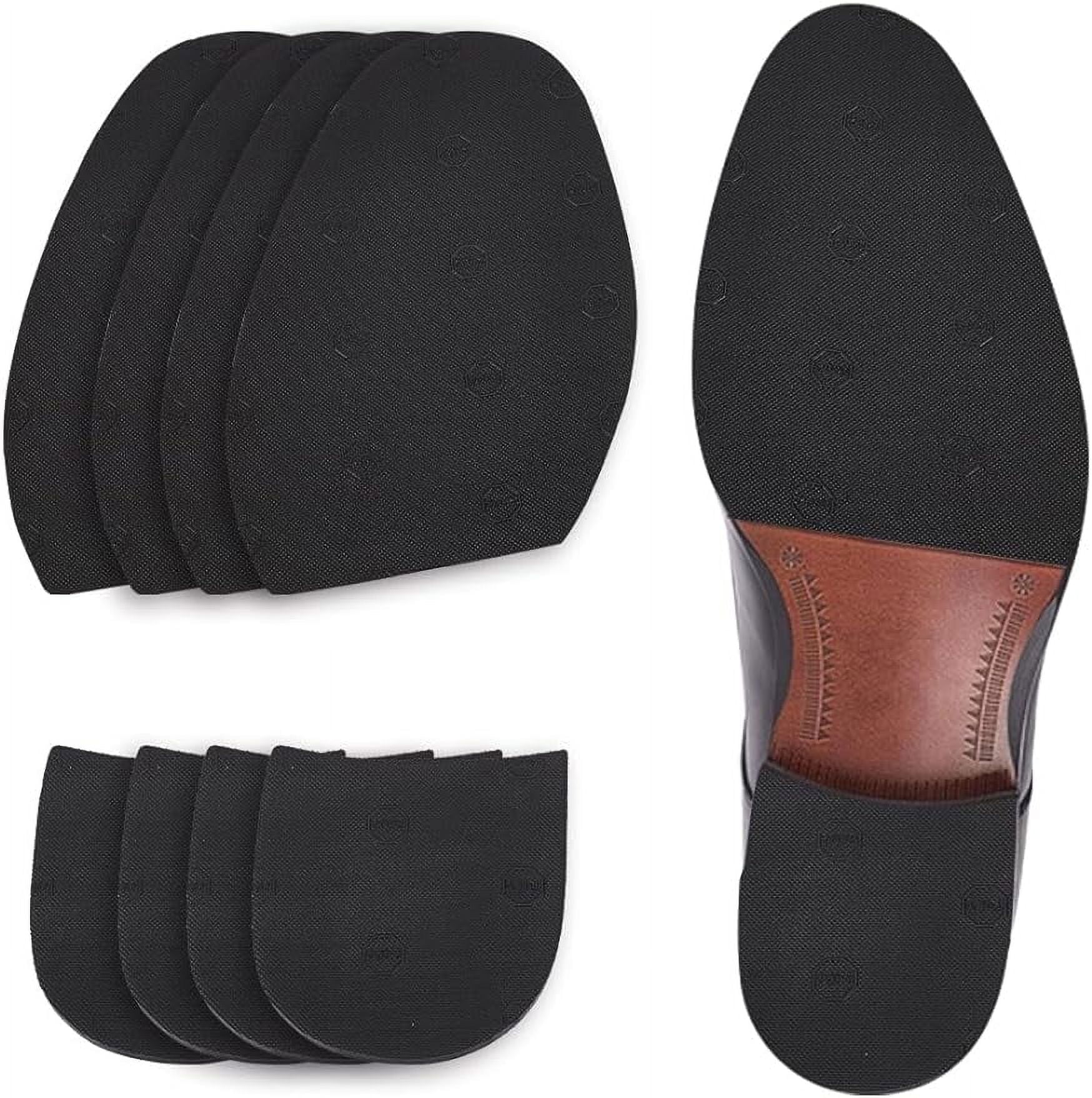 4Pairs Shoes Rubber Heels Rubber Half Sole and Heels Plates Shoe Heel ...