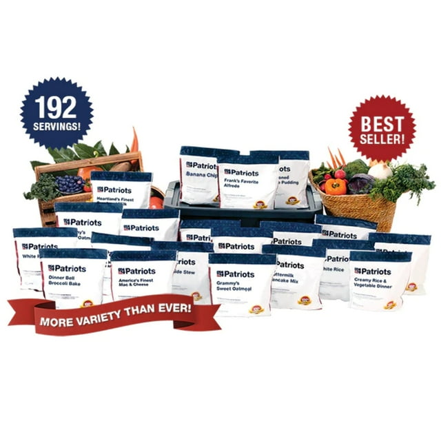 4Patriots 4-Week Survival Food Kit, Emergency Food Supply, Freeze Dried Food, 25-Year Shelf Life ...