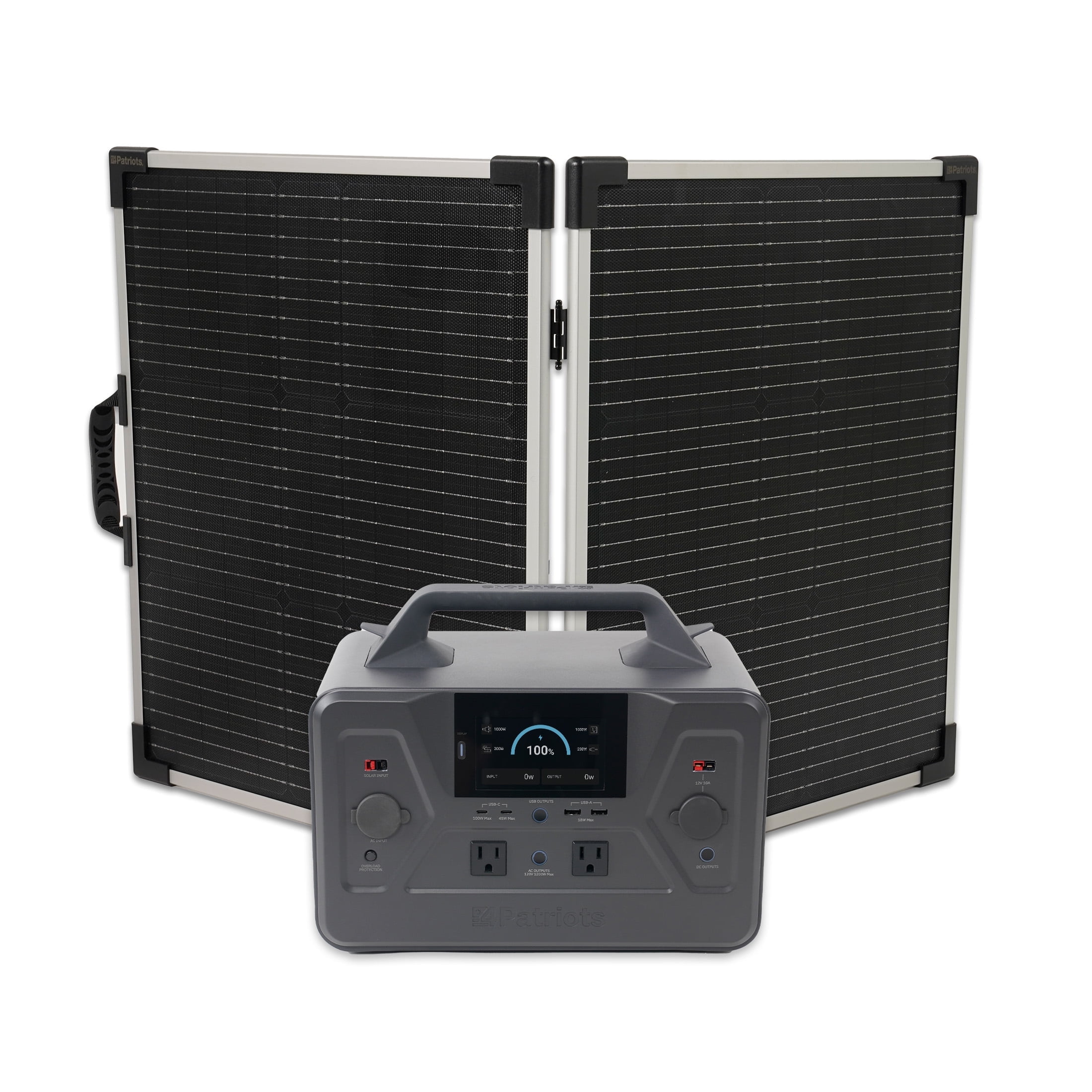 4Patriots Patriot Power Generator 1200 Silent, Fume-Free Solar ...