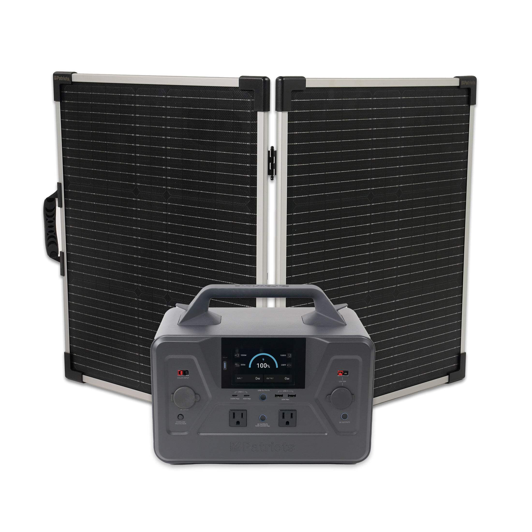 4Patriots Patriot Power Generator 1200 Silent, Fume-Free Solar ...