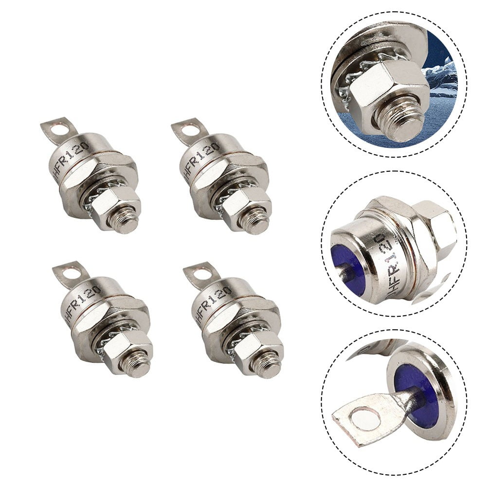 4Pc 1200V Positive Cathode/Negative Anode Stud Mount Diode ,for ...