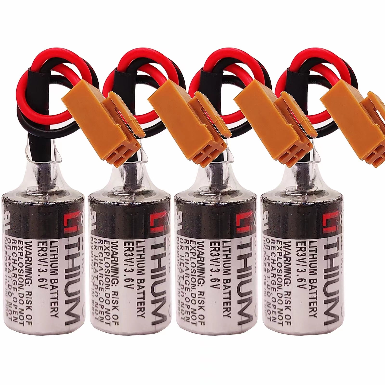 4Pc 1200mAh CPM2A-BAT01 Toshiba ER3V 3.6v Battery for PLC CPU Module ...