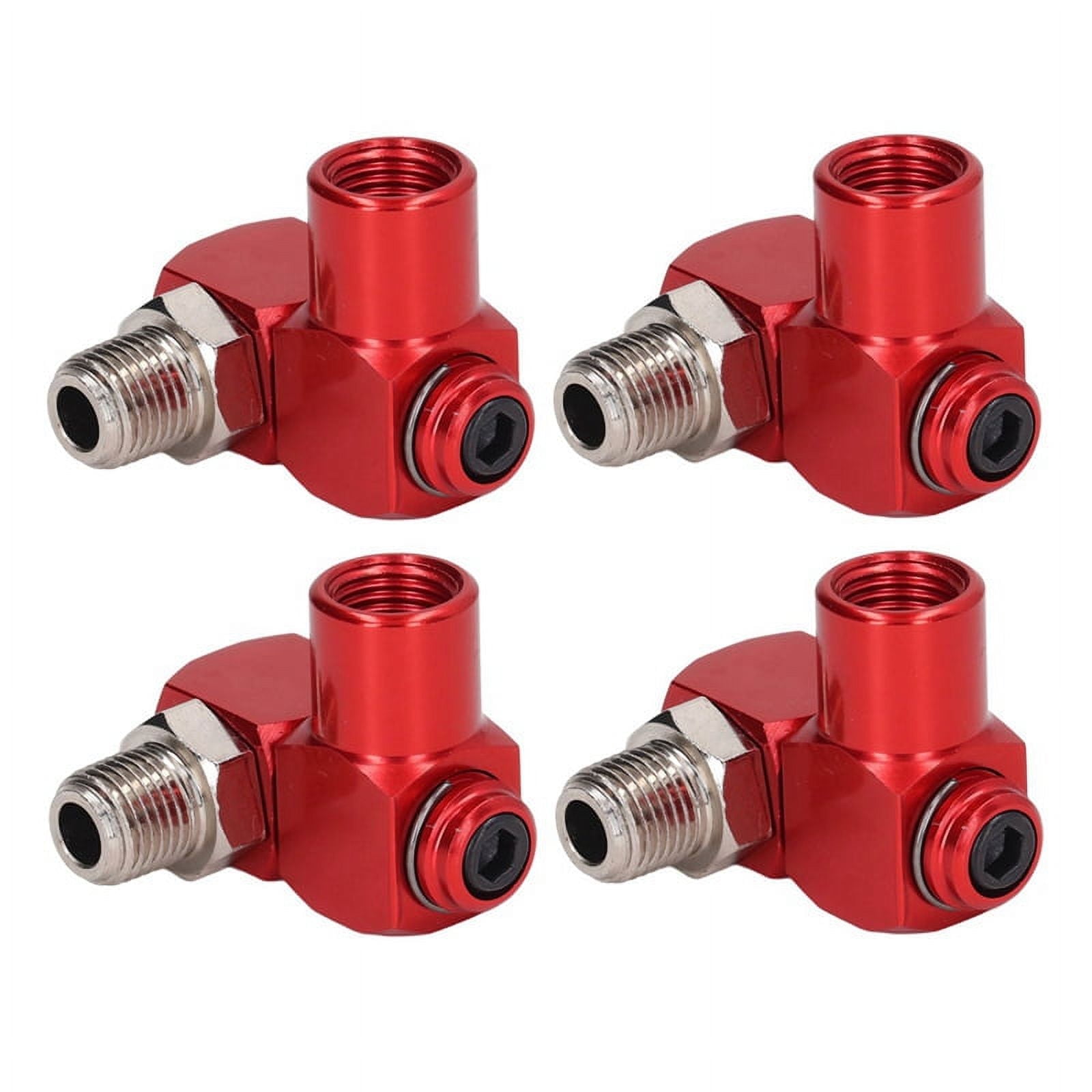 4Pc 360 Degree Swivel Air Hose Connector 1/4In NPT Industrial Air ...