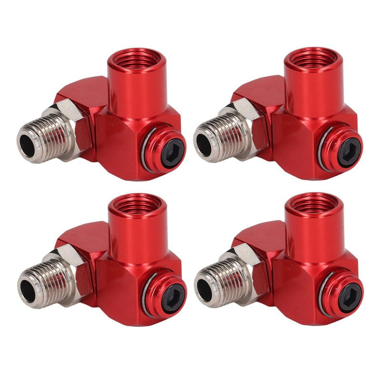 4Pc 360 Degree Swivel Air Hose Connector 1/4In NPT Industrial Fittings ...