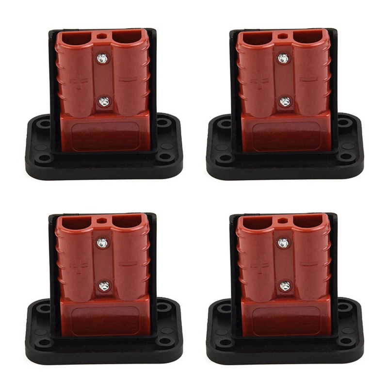 4Pc 50A for Anderson Plug Connector Flush Mount Bracket Panel Cover for ...