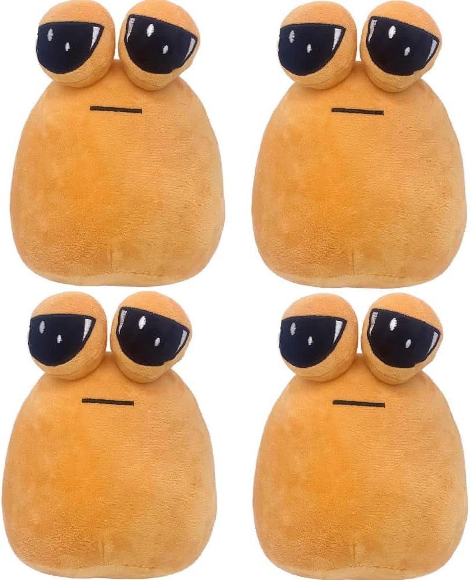 4Pc 8.6 inch Pou Plush,Pet Alien Pou Soft Pillow Stuffed Animals Toy ...